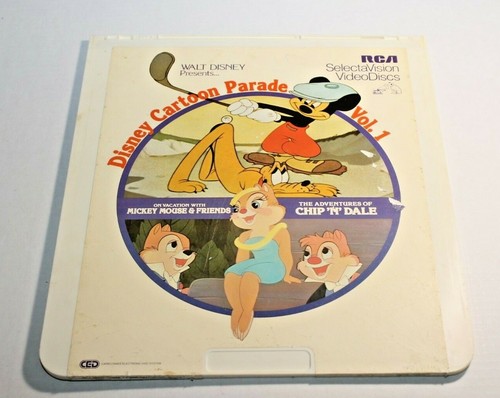 Disney Cartoon Parade CED Video Disk/ Great Frameable Art Piece | eBay