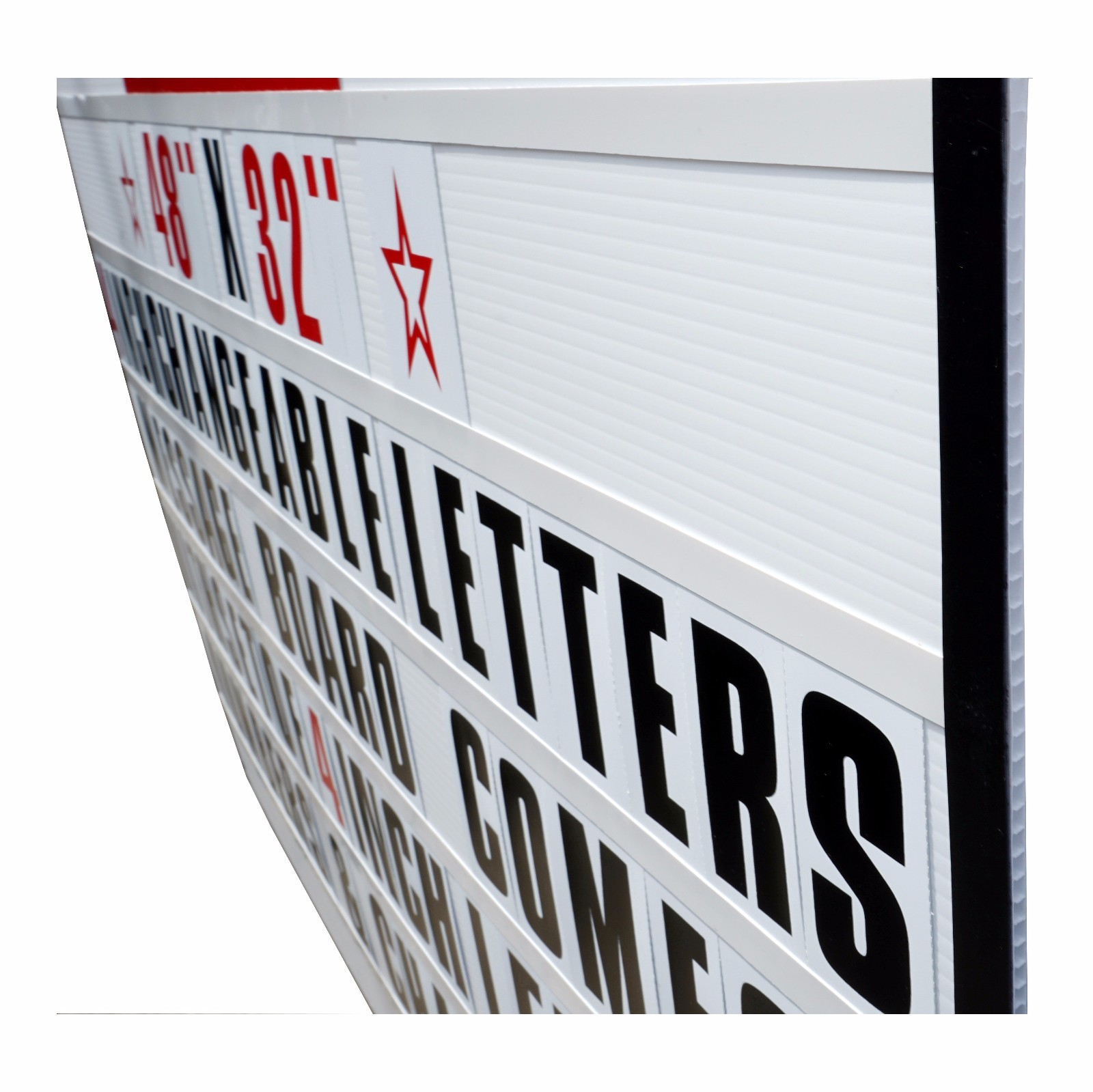 4" Big Changeable Letter Message Sign Menu Price Marquee Reader Board ...