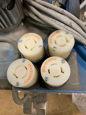 NEMA 14-20R Receptacles - 20A, 125/250V, 3 Pole, 4 Wire Grounding - Lot ...