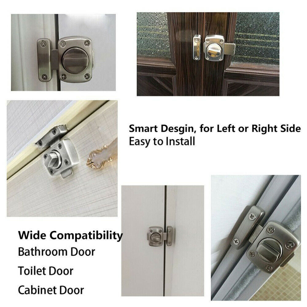 Lock Bathroom Door Toilet Turn Rotate Twist Bolt Privacy Catch Latch UK ...