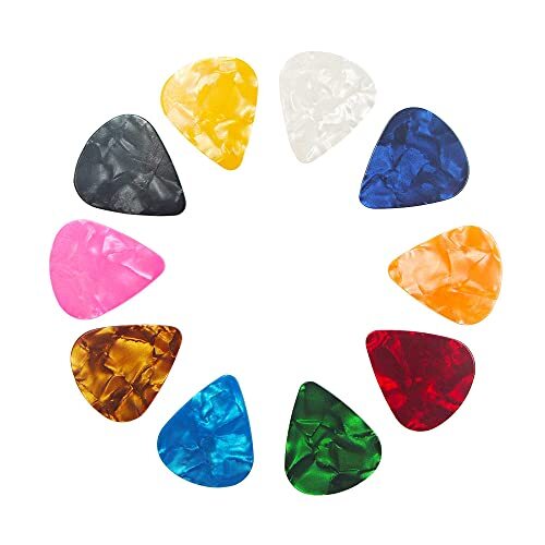 Guitar Picks 30 Pack Celluloid Guitar Pick Plectrums Sampler for ...