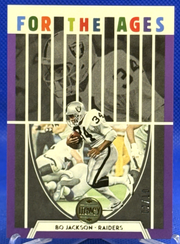 2022 Panini Legacy Bo Jackson For the Ages Purple # 2/10 SSP ...