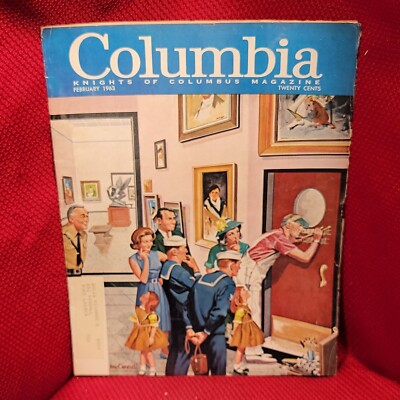 KNIGHTS OF COLUMBUS MAGAZINE COLUMBIA koc Catholic Vintage Ads FEB 1963 ...