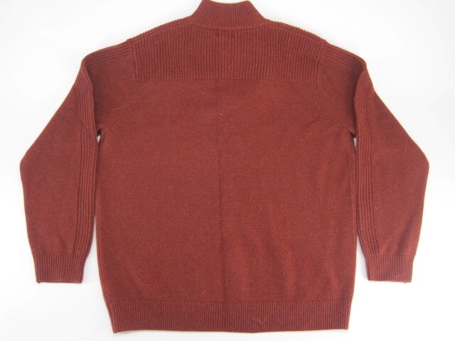 NWT L.L. Bean Washable Lambswool Mock Henley Sweater Russet Heather Men ...