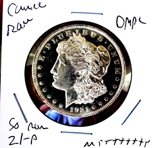 Morgan Silver Dollar 1921 Ch Gem BU Cameo DMPL Glassy Monster Mirrors ...