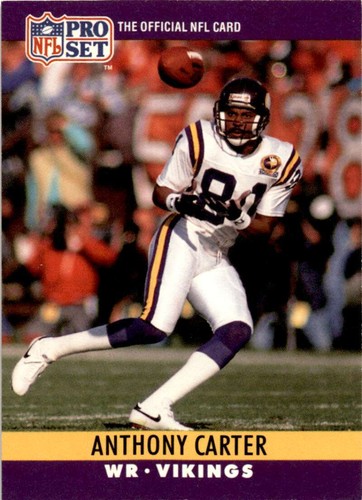 1990 Pro Set #187 Anthony Carter ID:45806 | eBay