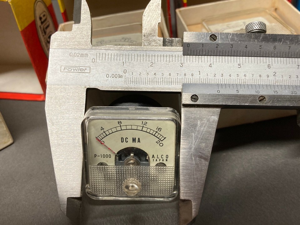 Alco Tiny Panel Meters P-1000 0-20 ma, 0-300ma, 0-10ma, B-100 0-50 VDC ...