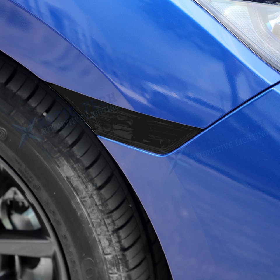 Black Vinyl Side Marker Turn Signal Light Film Decal For Honda Civic ...