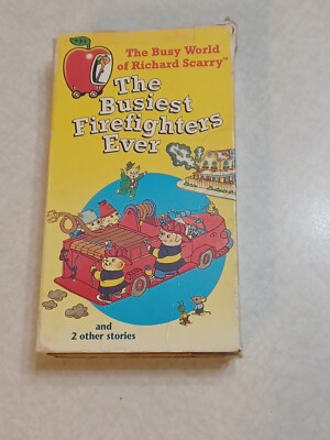 Richard Scarry VHS Tape The Busiest Firefighters Ever 780063626934| eBay