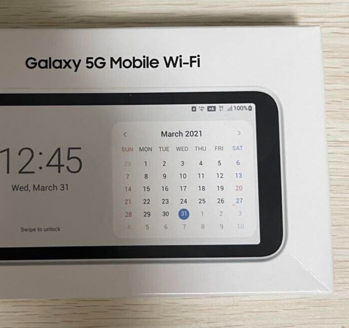 SAMSUNG Galaxy 5G Mobile Wifi SCR01 Sim Free Portable Router Wireless ...