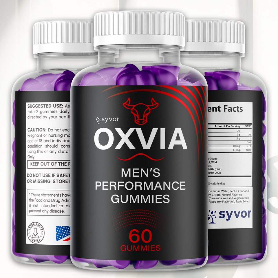 (2 Pack) Oxvia Male Gummies Advanced Formula Vitamin Supplement 120 ...