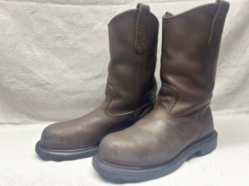 RED WING PECOS 2231 HERITAGE STEEL TOE WORK BOOTS MEN'S SIZE 8.5 D MADE ...