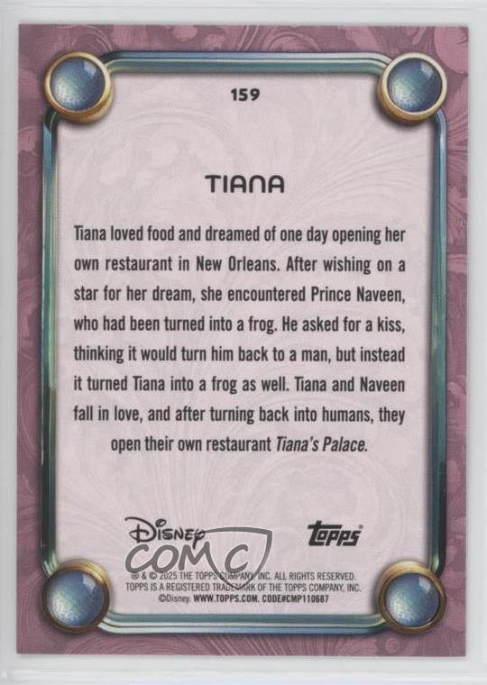 2025 Topps Disney Wonder Cartoon Princess Tiana #159 1gx0 | eBay