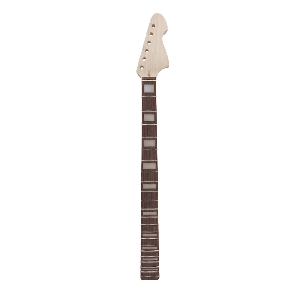 Maple Guitar Neck 22 Fret 30 Inch Rosewood Fretboard Block Inlay ...