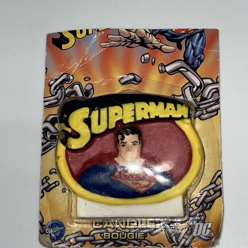 Vintage Wilton Superman Wax Birthday Candle Topper Collectible Retro ...