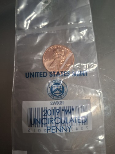 2019-W Lincoln Shield Cent Unc BU US Mint 1C Penny In Original Mint ...