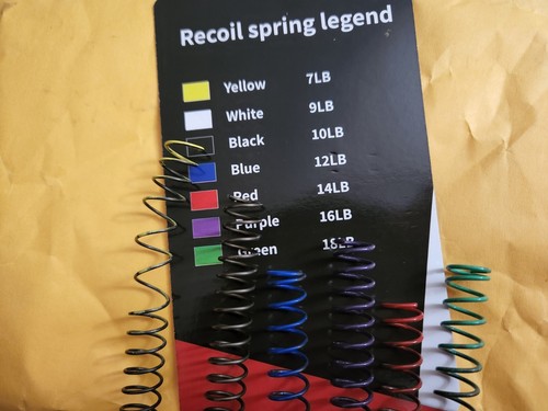 1911 7 Recoil Spring Kit Government Size 7lb to 18lb 1911 Recoil ...