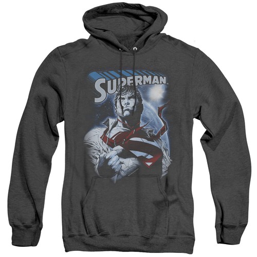 SUPERMAN PROTECT EARTH Licensed Hooded Sweatshirt Heather Hoodie SM-3XL ...