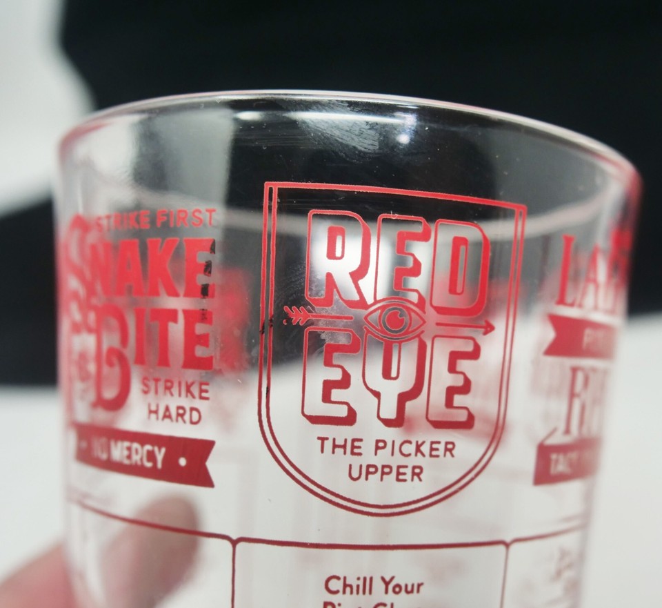 Bar Pint Recipe Glass Snake Bite - Lager Rita - Brass Monkey - Black ...