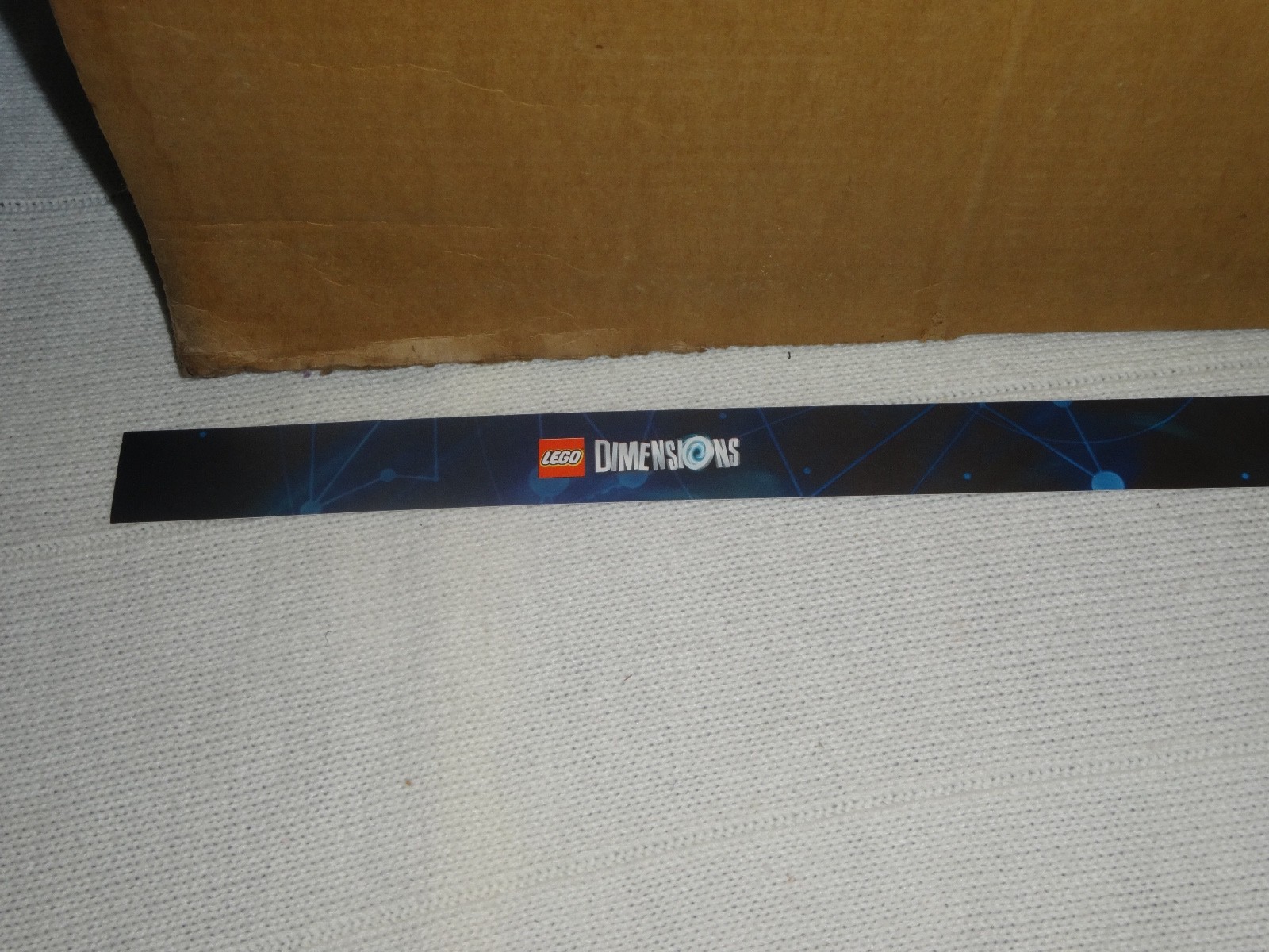 Toys R Us STORE DISPLAY SIGN SHELF TALKER Lego Dimensions 48" long 1 1/ ...