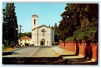 c1950's Catholic Church Front View Cross Double Door Grass Valley CA ...
