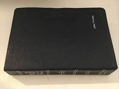 Zondervan NIV Study Bible Bonded Leather Words Of Christ In Red Indexed ...