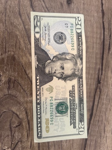 $20 Dollar Bill 2017 Note - Four Pairs Together - 55442288 Fancy Serial ...