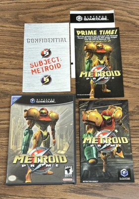 Metroid Prime (Nintendo GameCube, 2004) CIB w/ manual & inserts Clean ...
