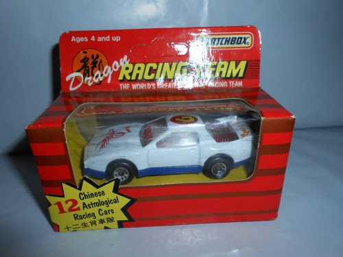 VTG 1987 MATCHBOX DRAGON RACING TEAM NO 6 HORSE PONTIAC RACER MIB RARE ...