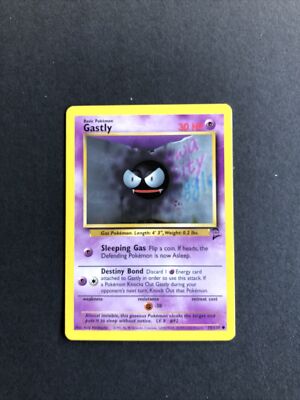 Pokémon TCG Gastly Base Set 2 75/130 Regular Unlimited Common | eBay