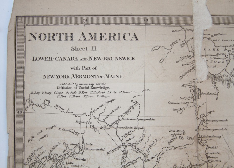 Baldwin and Cradock 1832 Map of North America | eBay