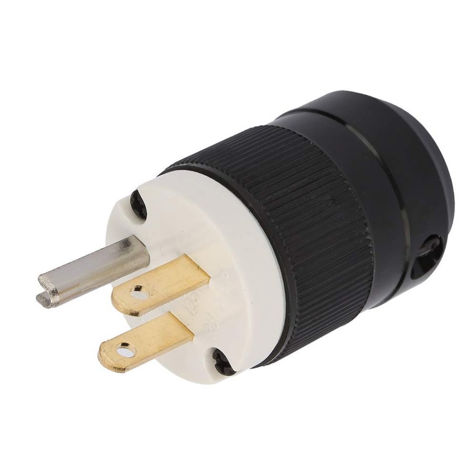 125V 3 Poles US Plug Male Electrical Plug Replacement Electric Outlet ...