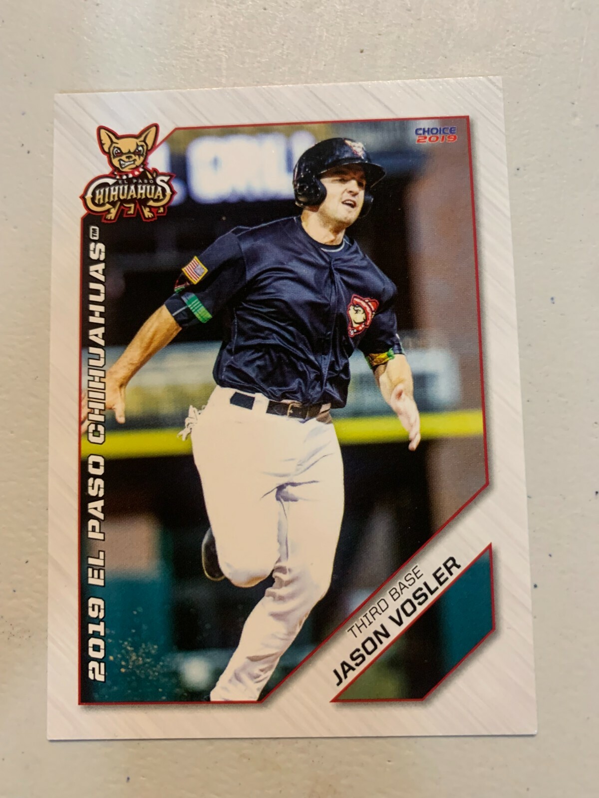 Jason Vosler Card 2019 El Paso Chihuahuas Team Card | eBay