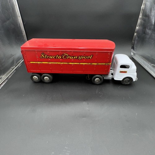 Structo Transport Truck Semi Trailer Diecast Pressed Steel Vintage #C ...