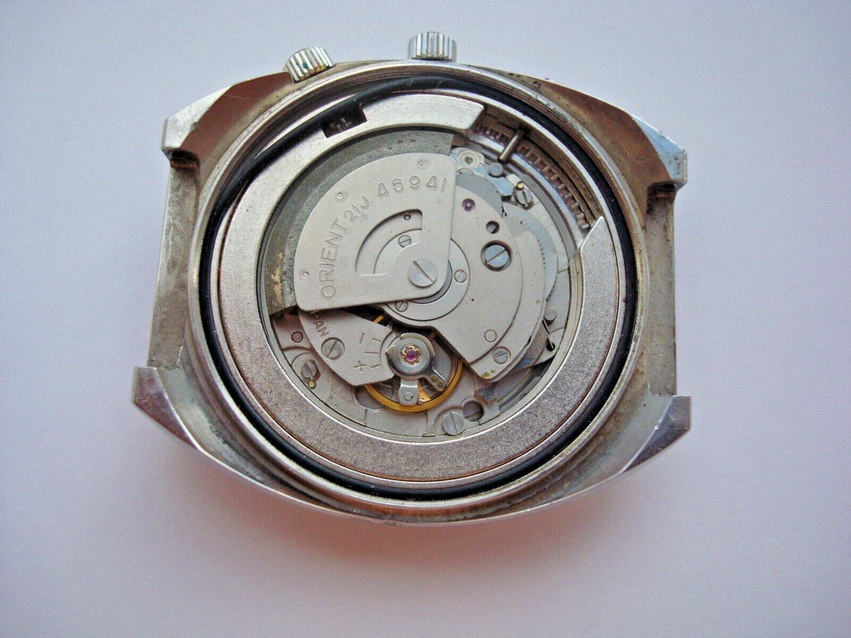 Orient Perpetual Calendar Diamonds Dial Mens Automatic Watch 21j. DD ...