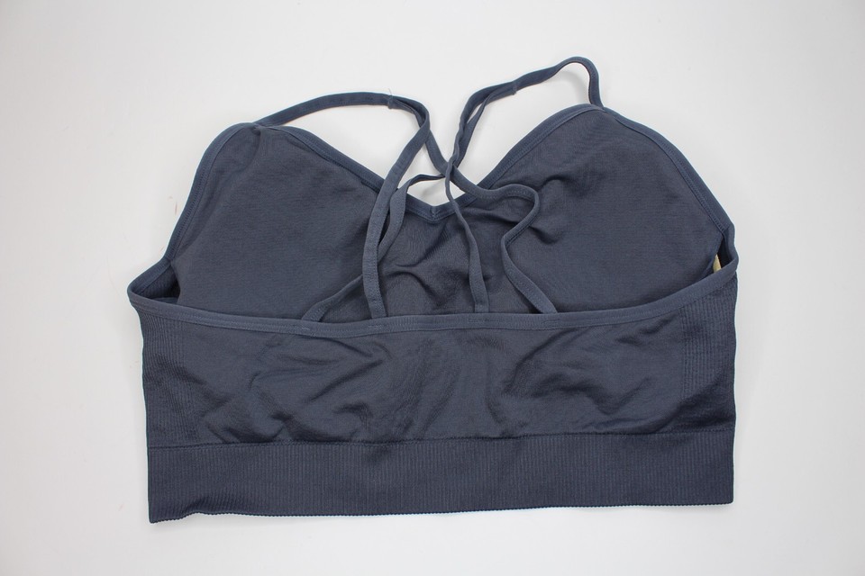 Women's Avia Low Support Seamless Pull Over Strappy Back Sports Bra ...