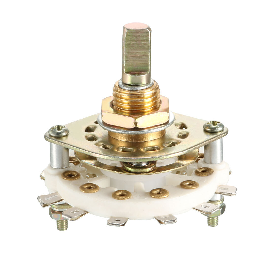 4pcs 12Pin 2P5T 2 Pole 5 Position Selectable 1Deck Band Selector Rotary ...