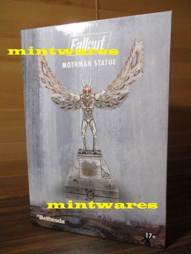 Fallout 76 Mothman Polyresin Silver Statue 8" Official Bethesda Sold ...