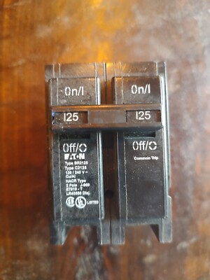 Eaton BR2125 Interchangeable 2 Pole Circuit Breaker 786676367059 | eBay