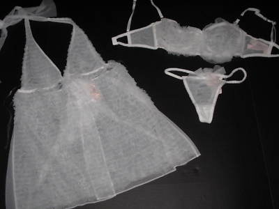 32B 32D 36B or 36C VICTORIA'S SECRET BRIDAL SHIMMER RUFFLE BRA ...