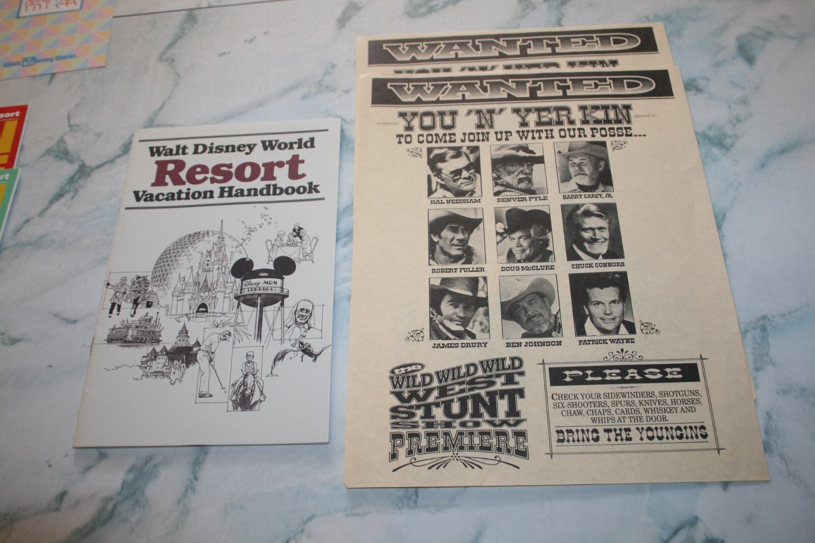 Vintage Walt Disney World Pamphlets and Magazines from early 1990's lot ...
