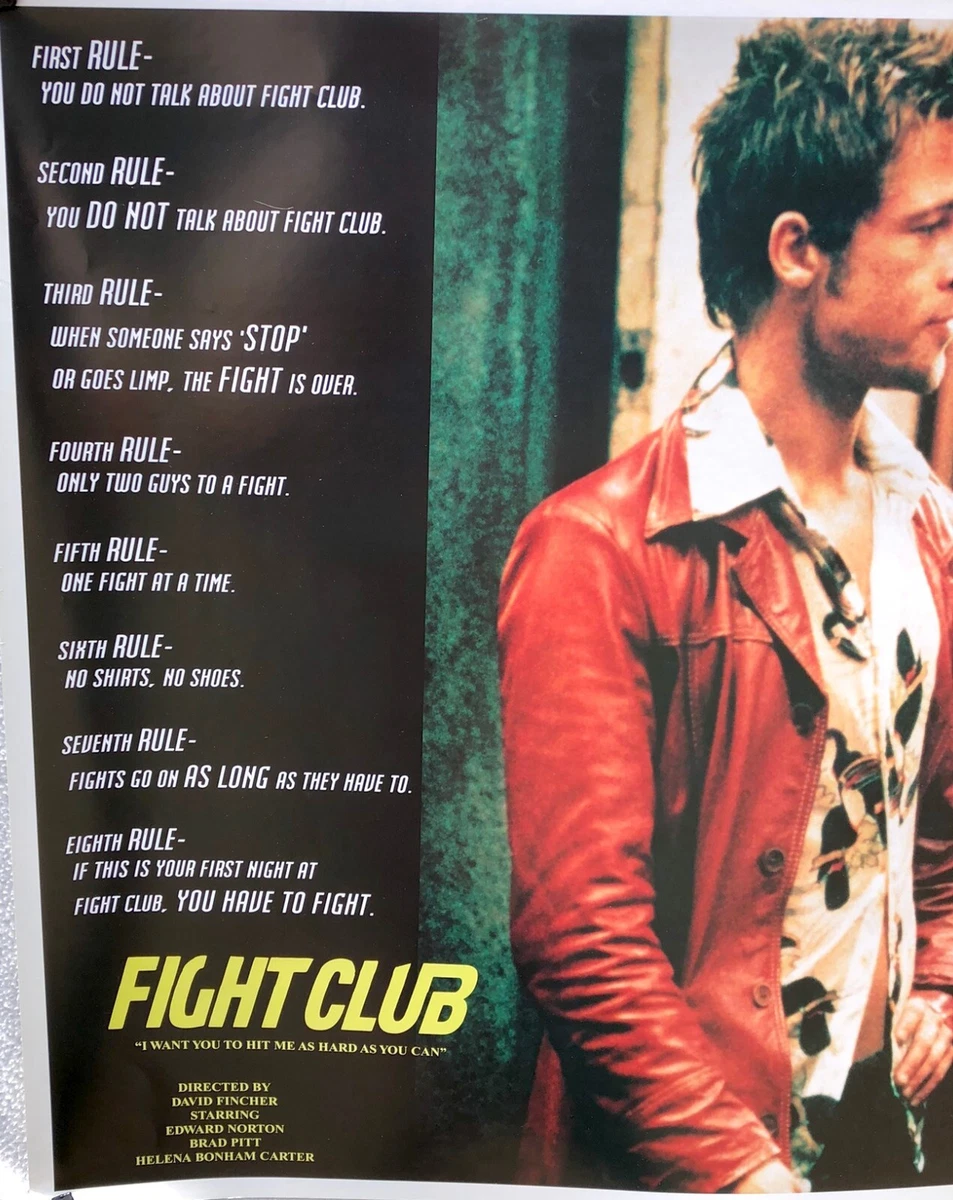 Fight Club Rules Poster