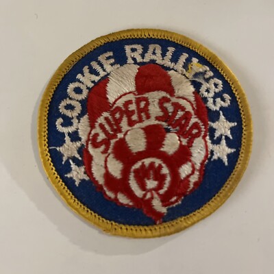 Vintage Girl Scouts Cookie Rally '83 Super Star Embroidered Sew on ...