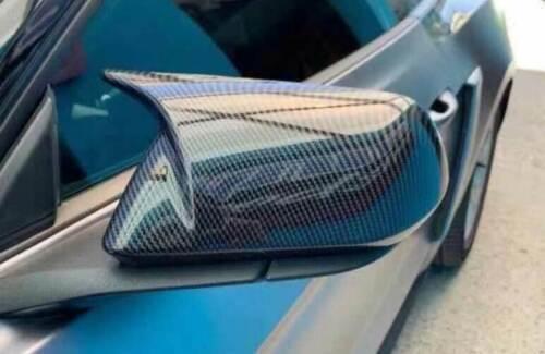 For Ford Mustang 2015-21 Carbon Fiber Horns Exterior Rear View Mirror ...