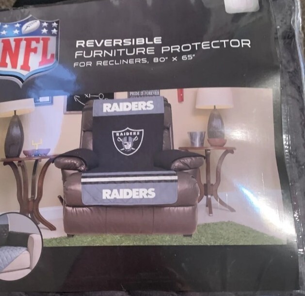 Las Vegas Raiders NFL Reversible Recliner Protector New | eBay