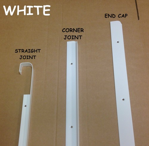 WHITE Kitchen Worktop Edging Strips End,Corner,Straight 40mm & 30mm ...