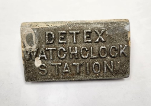 VINTAGE DETEX WACHCLOCK STATION BOX WITH KEY | eBay