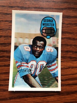 1970 Kellogg's 3-D Football Card George Webster #43 Nice Card! | eBay