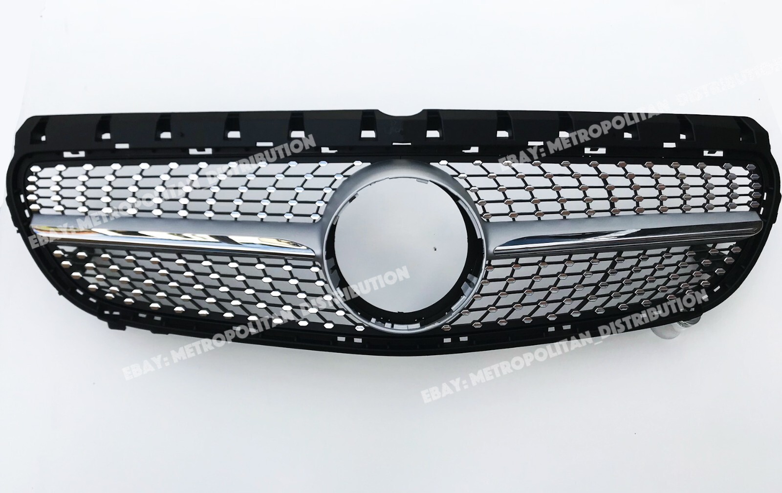 AMG SILVER DIAMOND Sport GRILLE 2015-2019 w246 Mercedes B Class ...