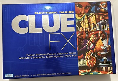 CLUE FX Electronic Talking Board Game 100% READY to PLAY 2003 Parker ...
